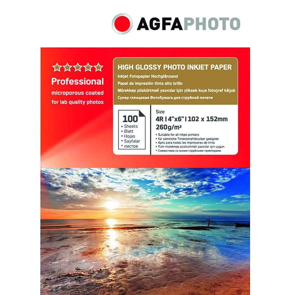 Agfa Professional Photo Paper 10x15 cm 100 Sheets White, Techinn